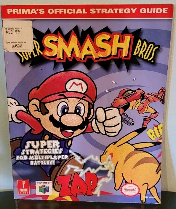 Super Smash Bros. Prima's Official Strategy Game Guide Nintendo 64 ...