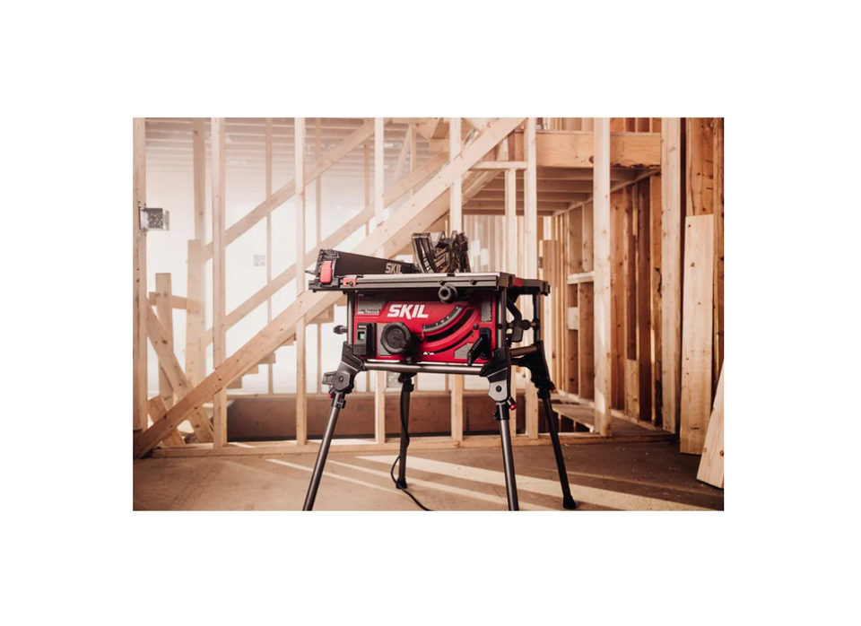 SKIL 15 Amp 10 inch Portable Jobsite Table Saw with Folding Stand,24 ...