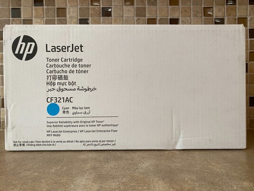 Genuine HP CF321AC Cyan MFP M680 Print Toner Cartridge | eBay