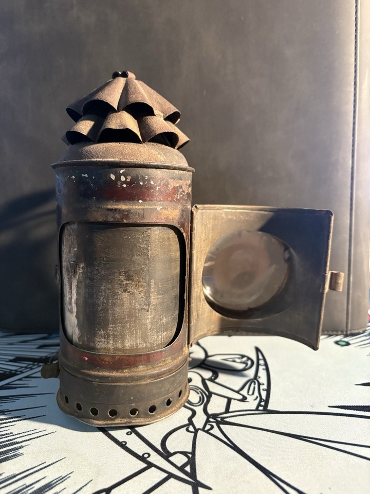 Antique 1886 Vintage New Y Dietz Police Oil Lantern Bullseye Flashlight ...