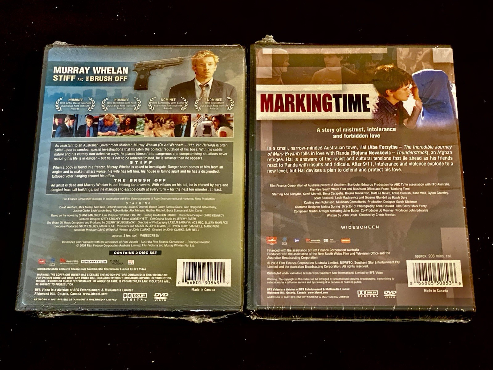 2 BFS Entertainment DVD Lot! Stiff / The Brush Off, Marking Time NEW ...