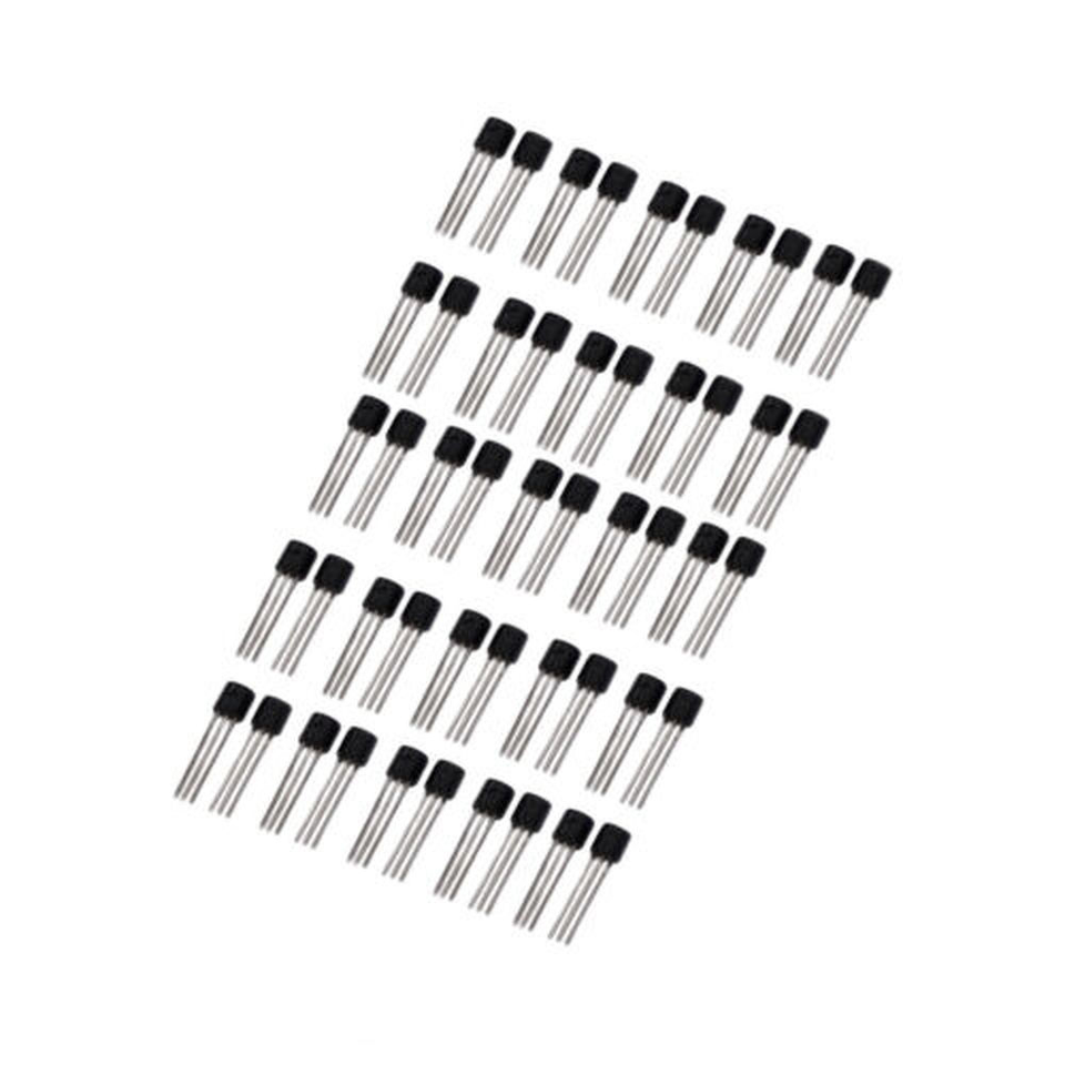 100PCS BC557B BC557 TO-92 TO92 557B triode Transistor 45V 0.1A TO-92 ...