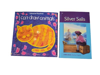 📚 Bundle! 2 Books Usborne I Can Draw Animals Abeka Grade 2 Silver Sails Reader | eBay