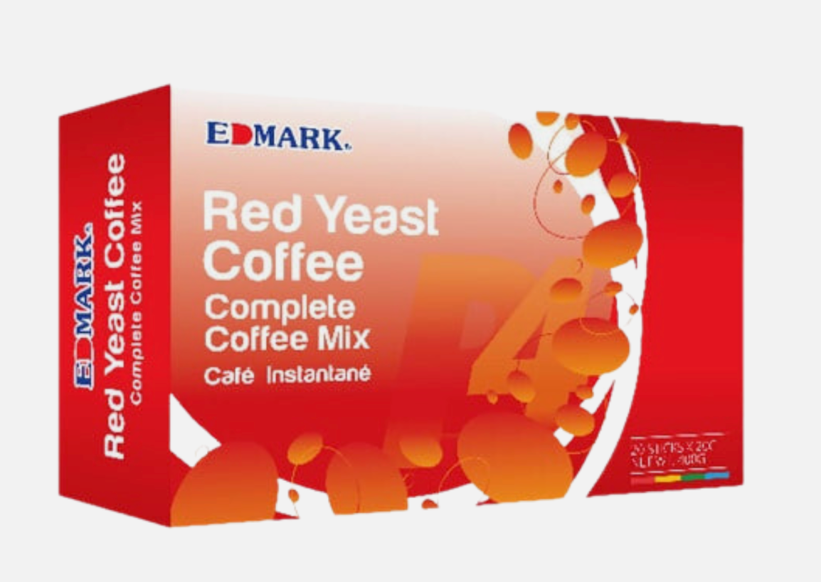 1 Box Edmark Red Yeast Coffee Organic Blend for Optimal Cholesterol ...