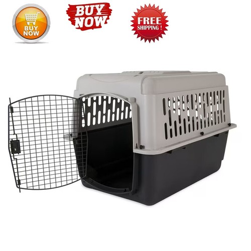 Pet Kennel Medium 36" Dog Crate Plastic Travel Pet Carrier for Pets 50 ...