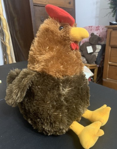 HugFun 2-tone Brown Chicken Plush | eBay