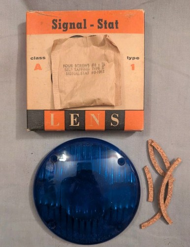 Vintage Blue Signal - Stat Lens, Class A Type 1, #678 Needs Gasket (Dry ...