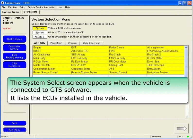 TOYOTA/LEXUS OTC GTS Techstream V18.00.008 Toyota Fault Diagnosis ...