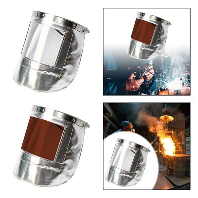 Welding face shield, fireproof face hood for steel, glass, ceramic ...