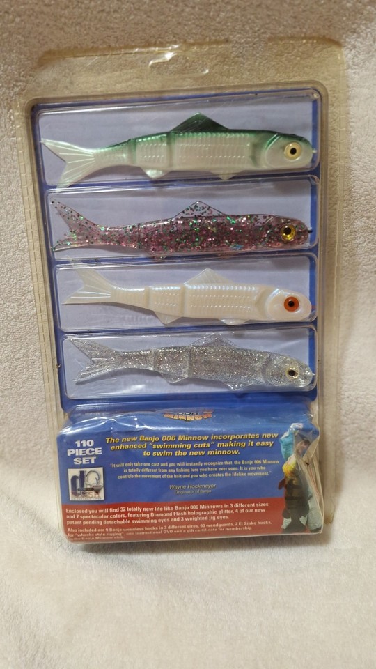 Banjo Minnow 006 • 110 Piece Fishing System Lures As Seen On TV | eBay