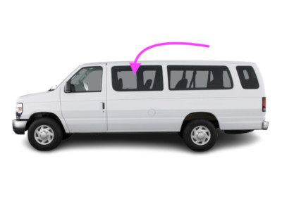 Fits 1999-2016 Ford Econoline Left Driver Side Window Glass Movable {4 ...