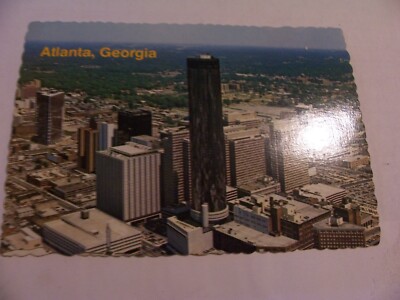 VINTAGE CHROME POSTCARD GEORGIA ATLANTA BIRDSEYE VIEW | eBay