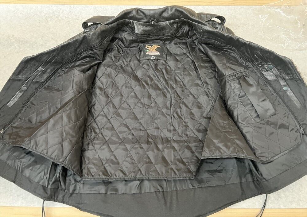 Jamin Leather 4060 Black Highway Patrol Leather Jacket #M461Z (Choose ...