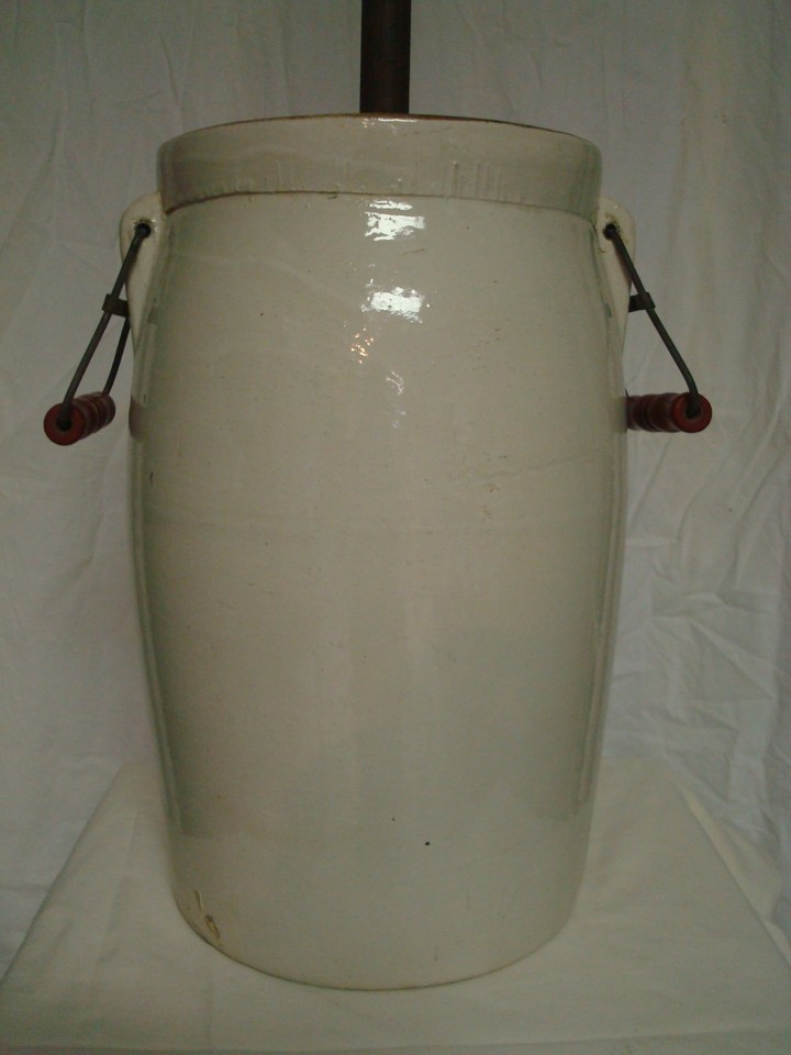 Vintage Antique Stoneware Butter Churn Dasher | eBay