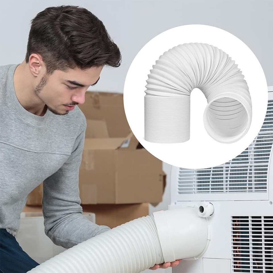 3.0M*130MM/150MM Flexible Air Conditioner Exhaust Hose Vent Pipe Tube ...