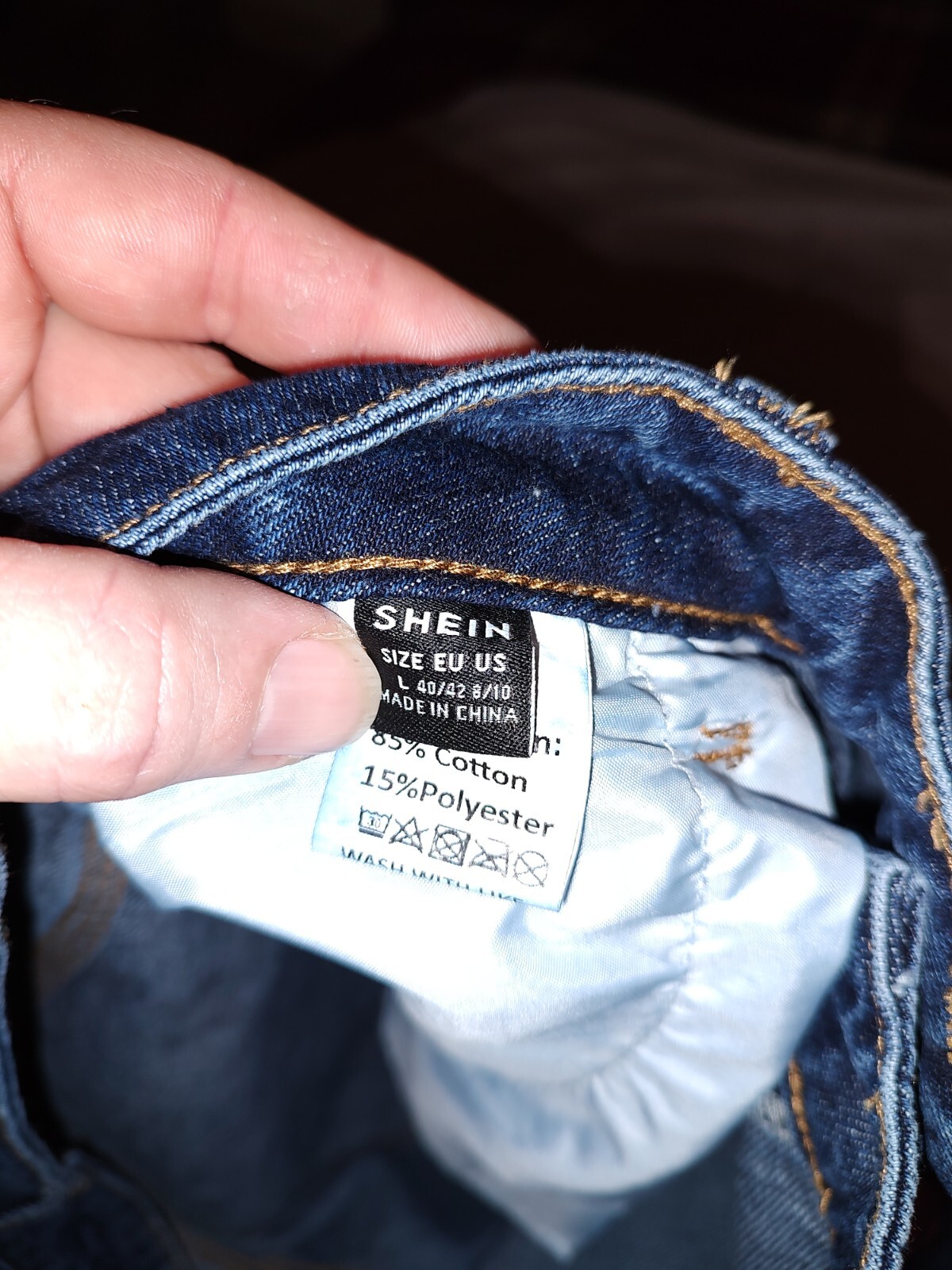 Wake Jeans Baggy Carpenter Cargo Blue Denim Size Larg… - Gem