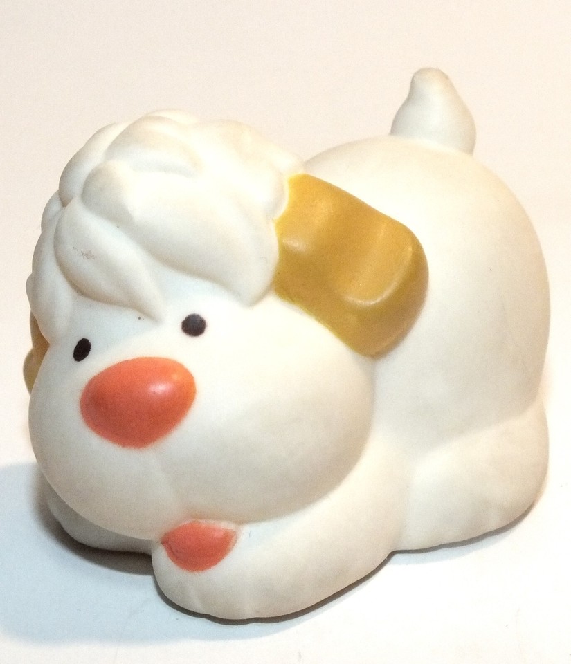 VTG Strawberry Shortcake Sugar Woofer 1983 Plastic Toy White Dog Lem ...
