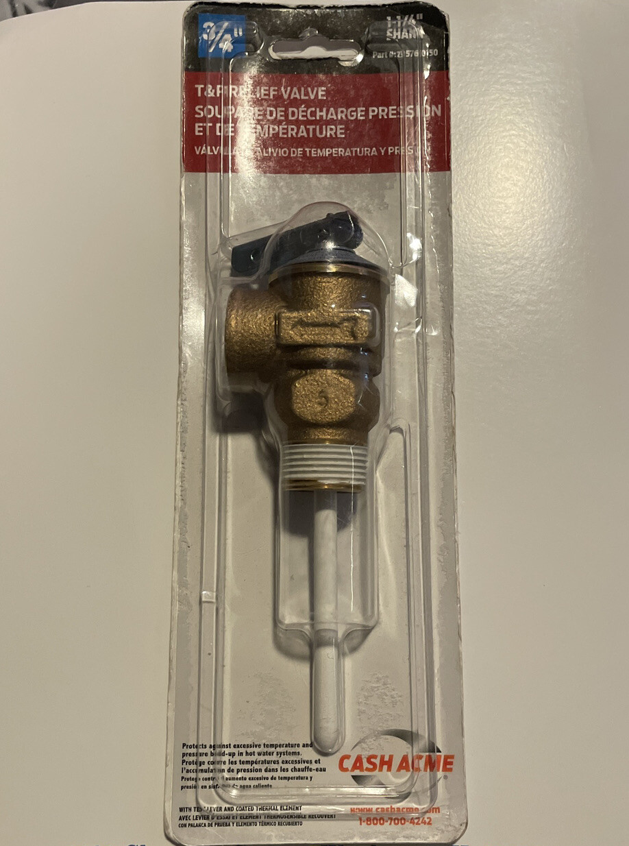 Cash Acme T&P Relief valve 3/4 in. 1-1/4 shank Part # 23577-0150 | eBay