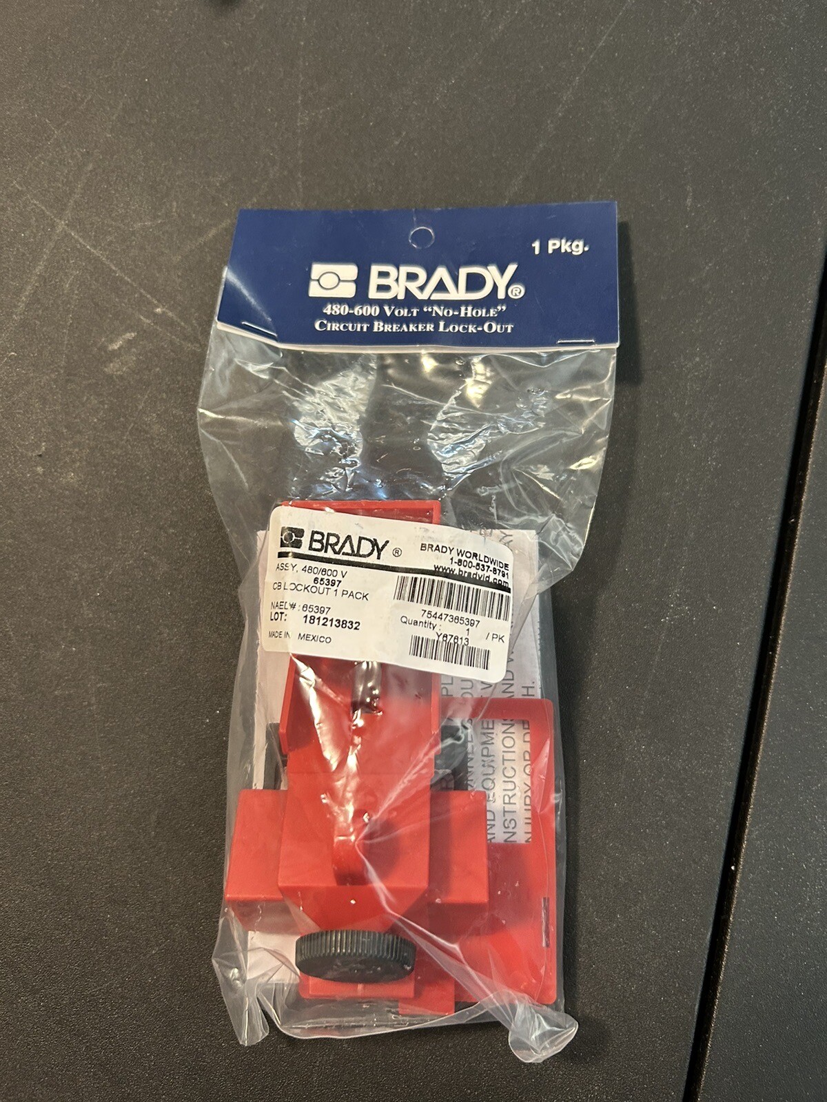 Brady 65397 Single Pole Clamp-on Breaker Lockout 6pcs for sale online ...
