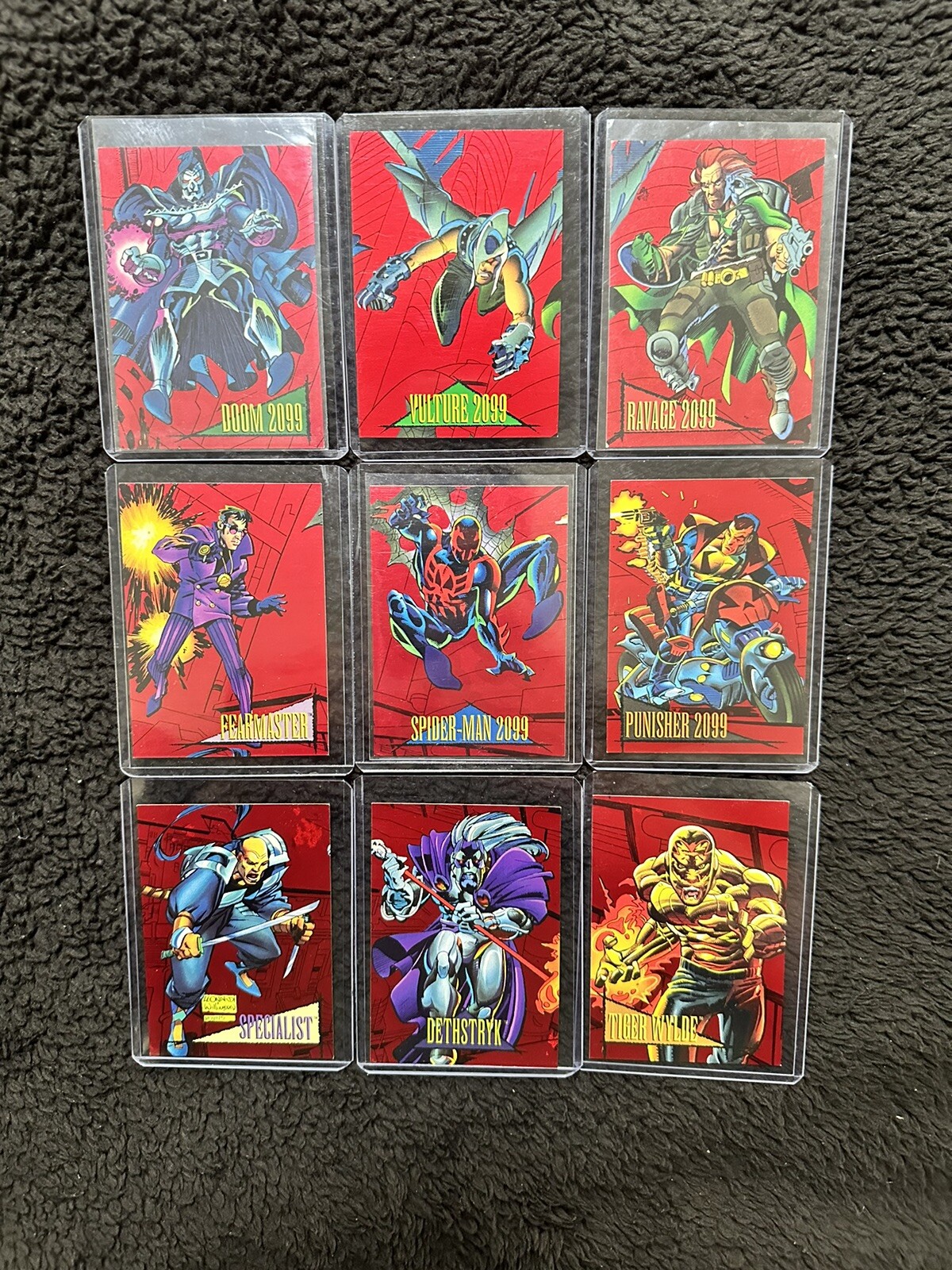 1993 Marvel Universe: Series 3 (SkyBox) 2099 RED FOIL Set of 9 Chase ...