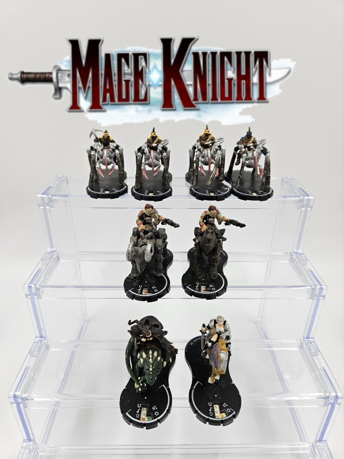 Mage Knight Mounted Units Lot of D&D Miniatures WizKids Games Figures ...