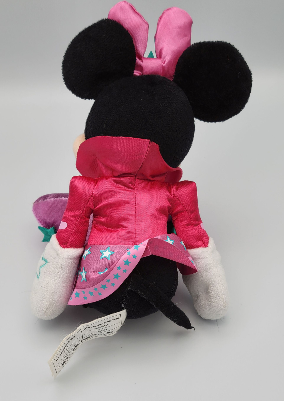 MINNIE MOUSE Rattle Lovey Security Blanket Satin & Disney Junior Pop ...