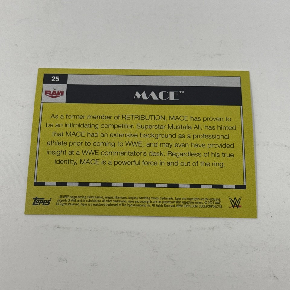 Mace Rookie Card RAINBOW FOIL Parallel 2021 Topps Heritage WWE #25 RAW ...