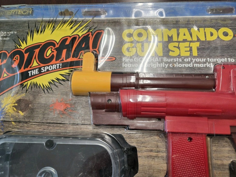 NEVER OPENED GOTCHA COMMANDO GUN SET AND 6 Extra Burst Dics | eBay