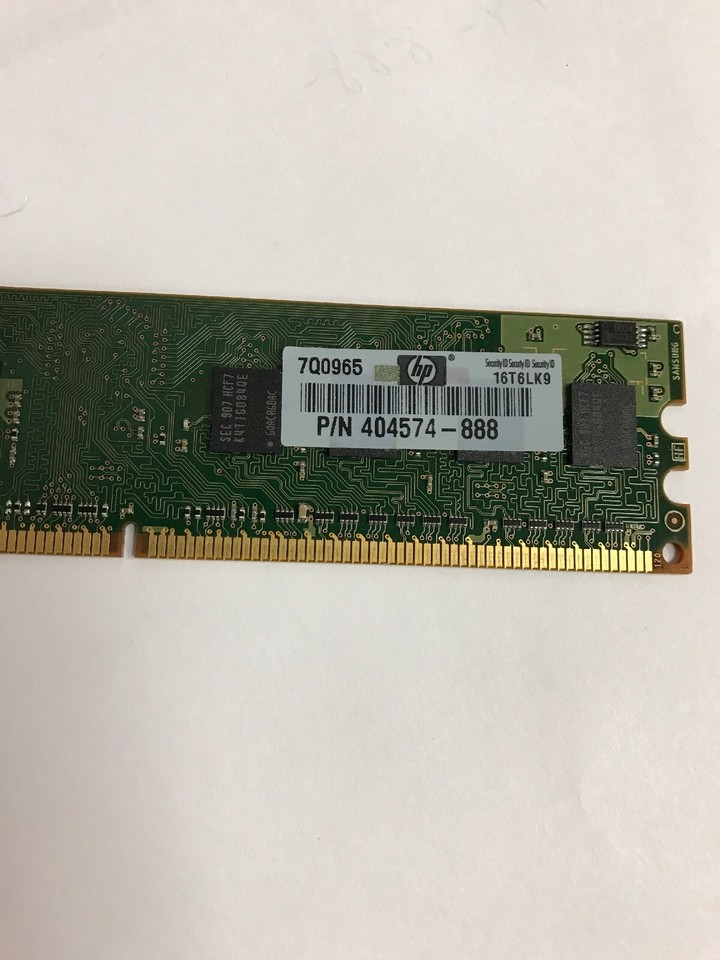 HP PC2-6400 1GB DIMM 800 MHz DDR2 SDRAM 1GB (404574-888) | eBay
