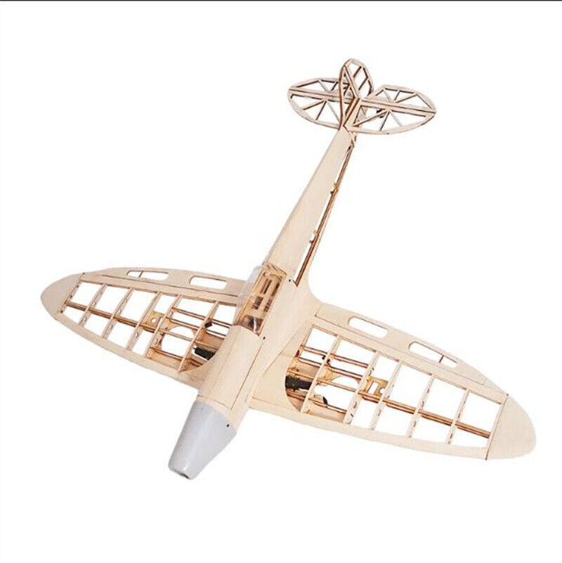 Unassembled WWII British Spitfire Fighter Balsa Wood Aircraft KIT RC ...