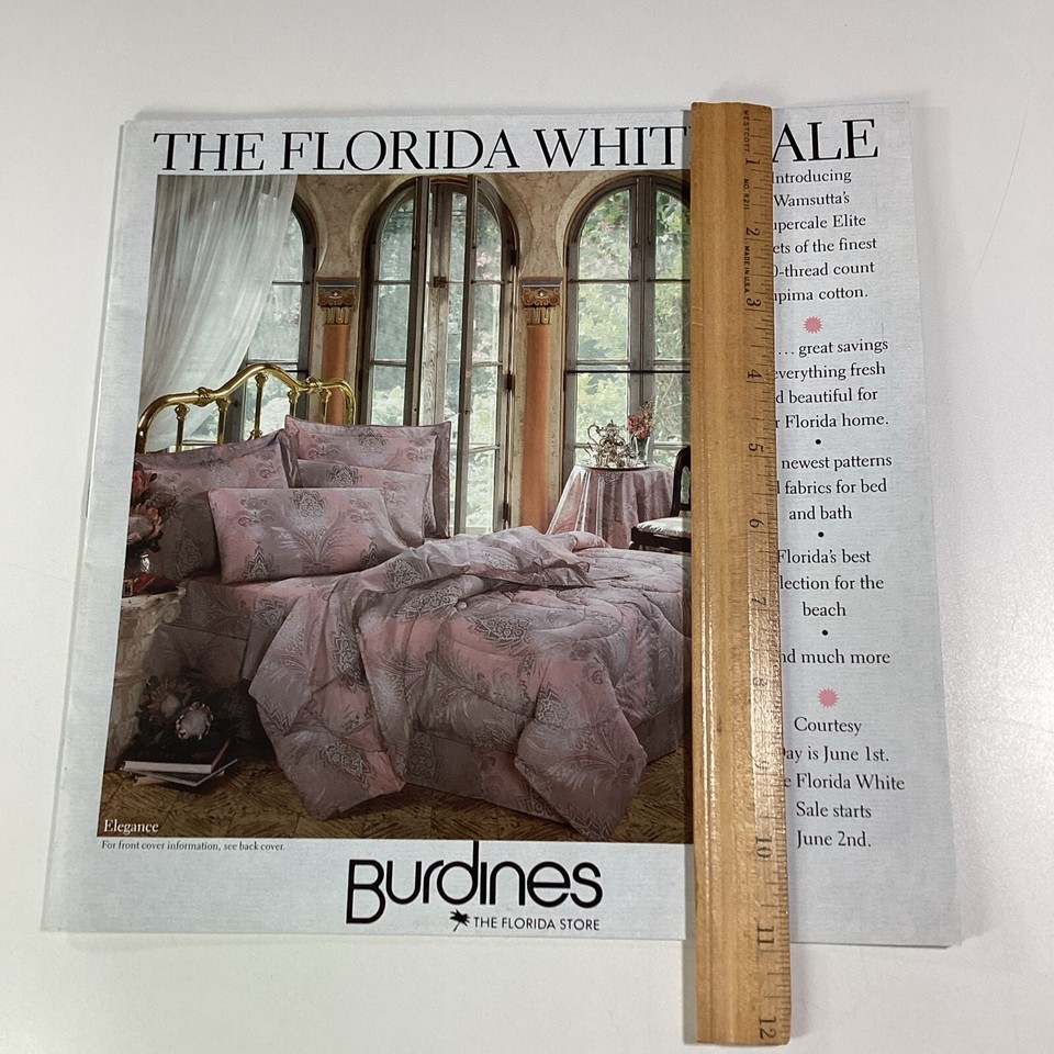 Florida Catalog Miami Burdines 1988 Beachcore White Wamsutta Lauren ...