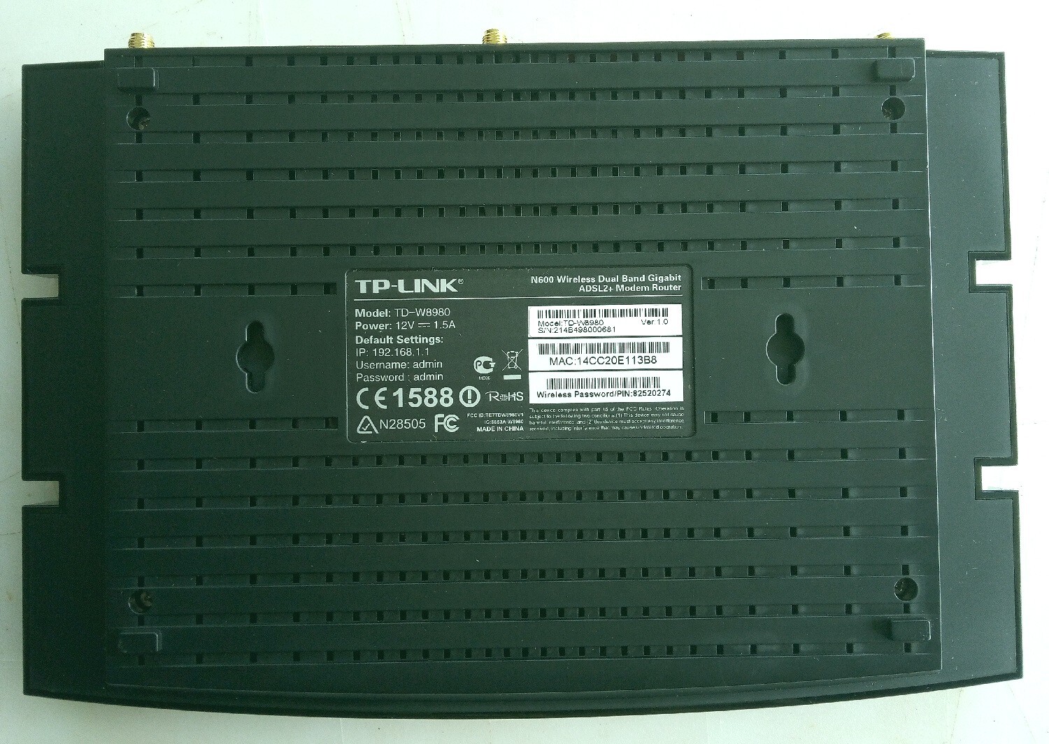TP-LINK TD-VG5612 300Mbps 4 Port 100Mbps Modem Router for sale online ...