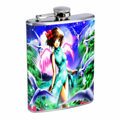 Anime D6 8oz Stainless Steel Hip Flask | eBay