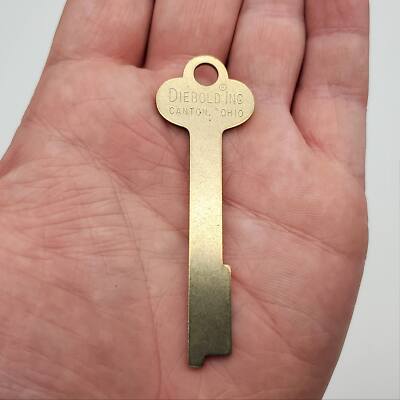 2x Diebold Flat Steel Key Blanks 0.055" T x 0.375" W Safe Deposit Box ...