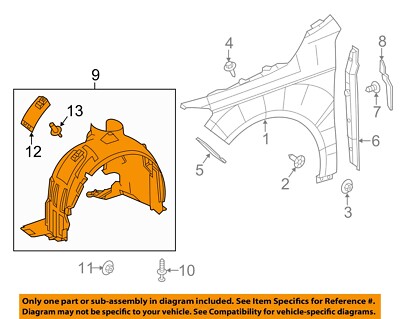 MERCEDES OEM 14-19 CLA250 Fender Fender Components-Fender Liner Left ...