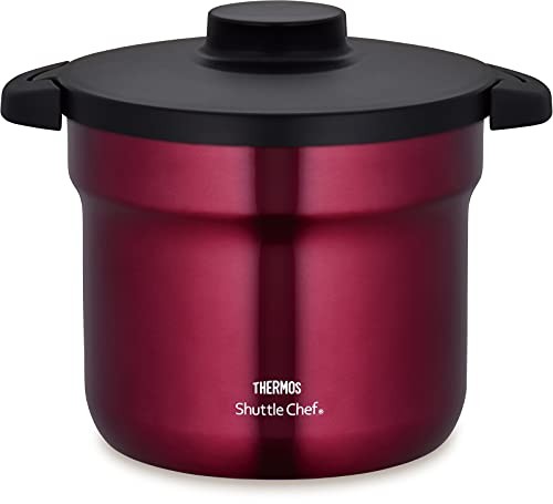 Thermos Vacuum Insulated Cooker Shuttle Chef 4.3L for 4-6 People Red ...