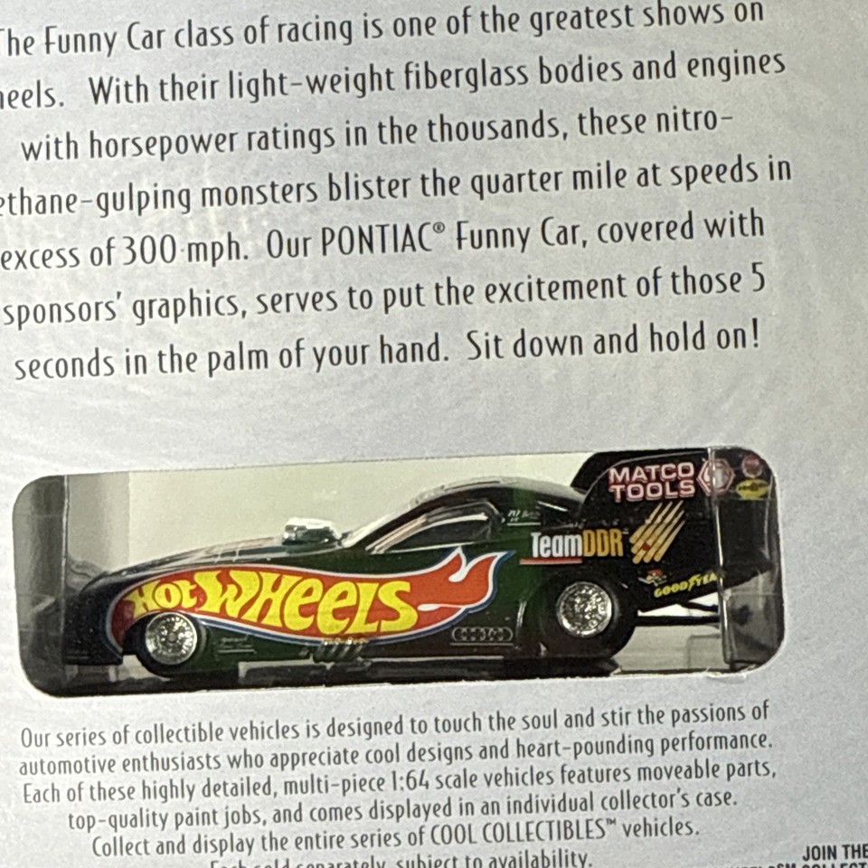Hot Wheels 100% Black Box PONTIAC FUNNY CAR 2000 Limited Edition | eBay