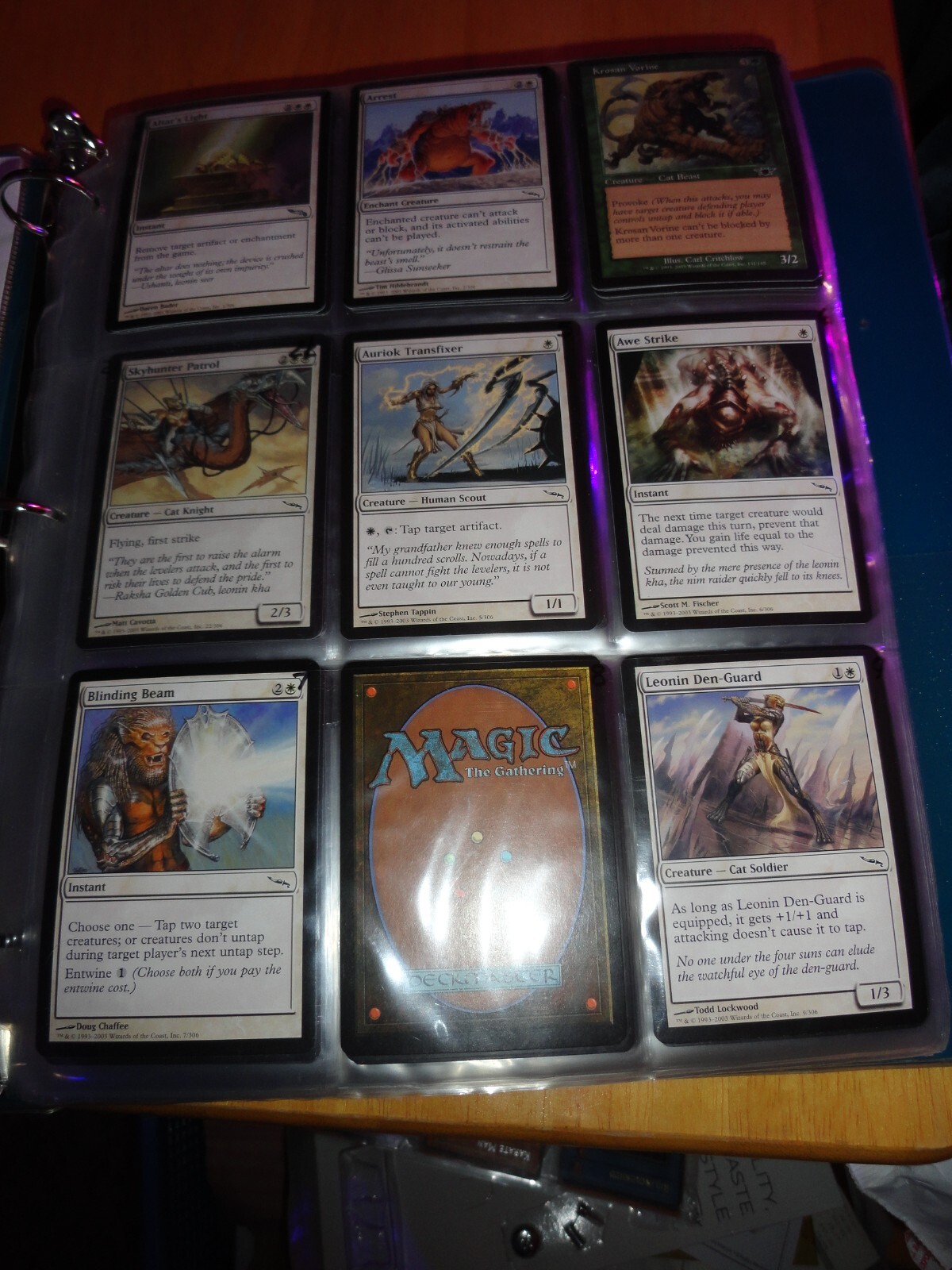 MTG Binder Mirrodin Deck 200 EXC MINT Vintage Cards Collection Set ...