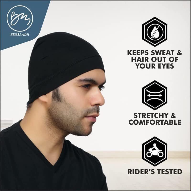 3 Pack Cooling Skull Cap Helmet Liner for Men Sweat Wicking Cap Running ...