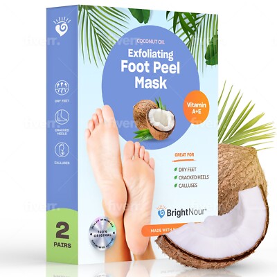 Baby Foot Exfoliating Masks Masks 2x Coconut Foot Peel Sock Mask ...