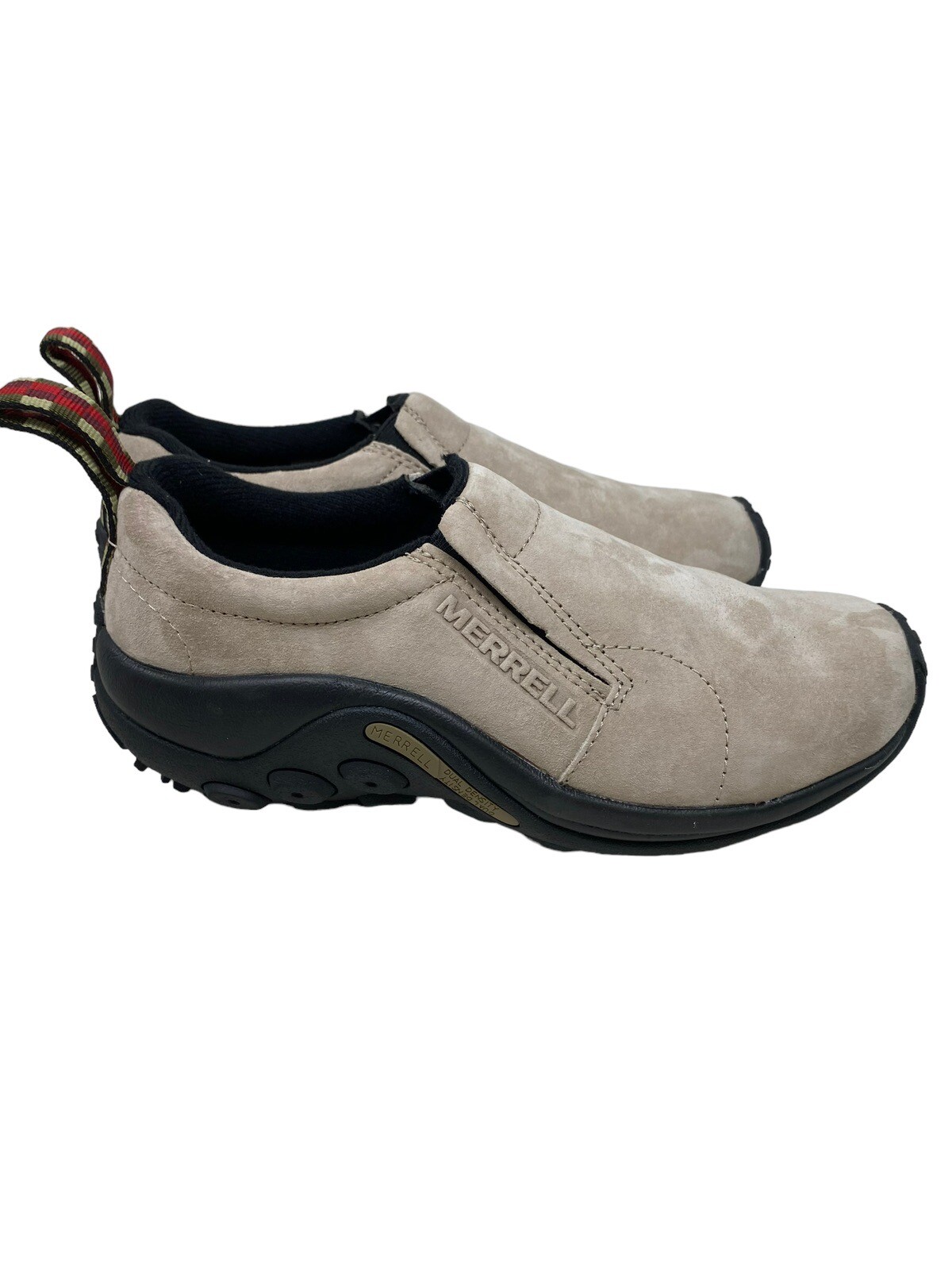 MERRELL WOMENS JUNGLE MOC TAUPE BEIGE SLIP-ON LEATHER… - Gem