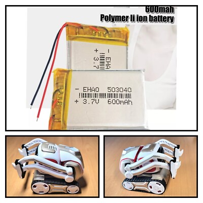 COZMO ROBOT BATTERY REPLACEMENT / UPGRADE 3.7V 503040 600mAh Li-ion ...