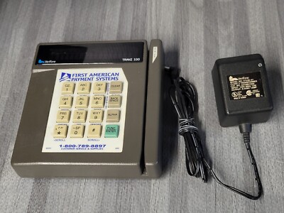 ⭐⭐⭐⭐⭐ Verifone Tranz 330 Credit Card Reader POS Terminal w Power ...