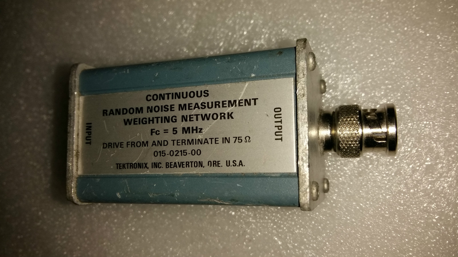 Tektronix 015-0215-00 Random Noise Measurement Weighting Network Module ...