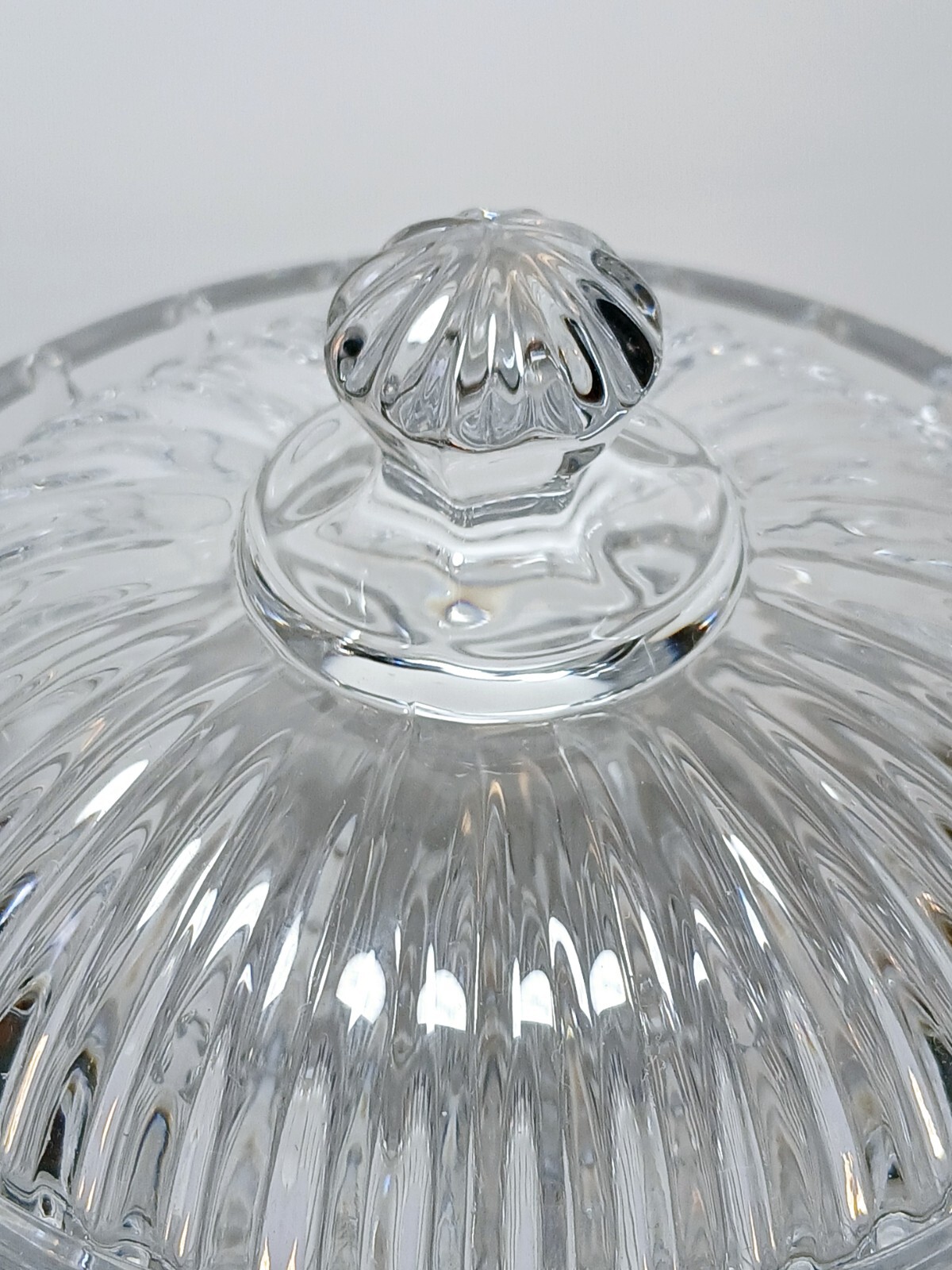 Godinger Dublin Crystal Collection Cut Glass Biscuit Barrel Lidded ...
