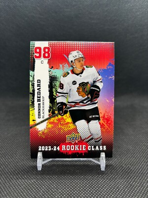 2023-24 Upper Deck Series 2 Connor Bedard Red Rookie Class SP RC-21 ...