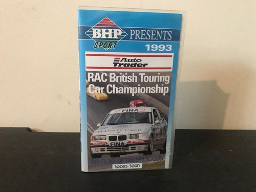 RAC British Car Championship 1993 VHS Tape - Motorsport Sports Seen BHP ...