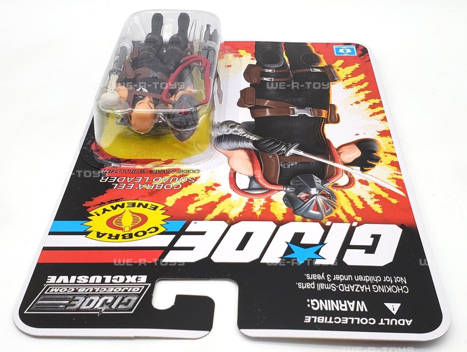 G.I. Joe Cobra Eel Squad Leader Guillotine Action Figure 2017 Hasbro ...