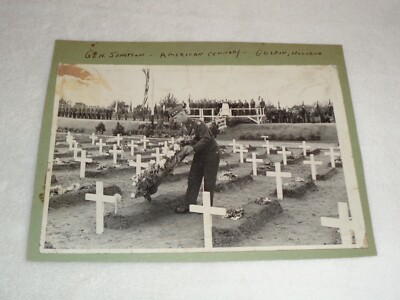 General Simpson WW2 American Cemetery Gulpen Holland Netherlands Rare ...