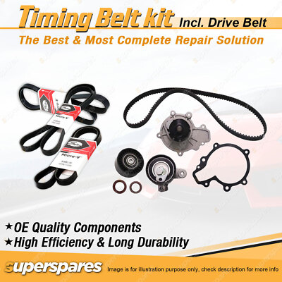 Timing Belt Kit & Gates Drive Belt for Holden Nova LF LG 1.6L 4AFE 1992 ...